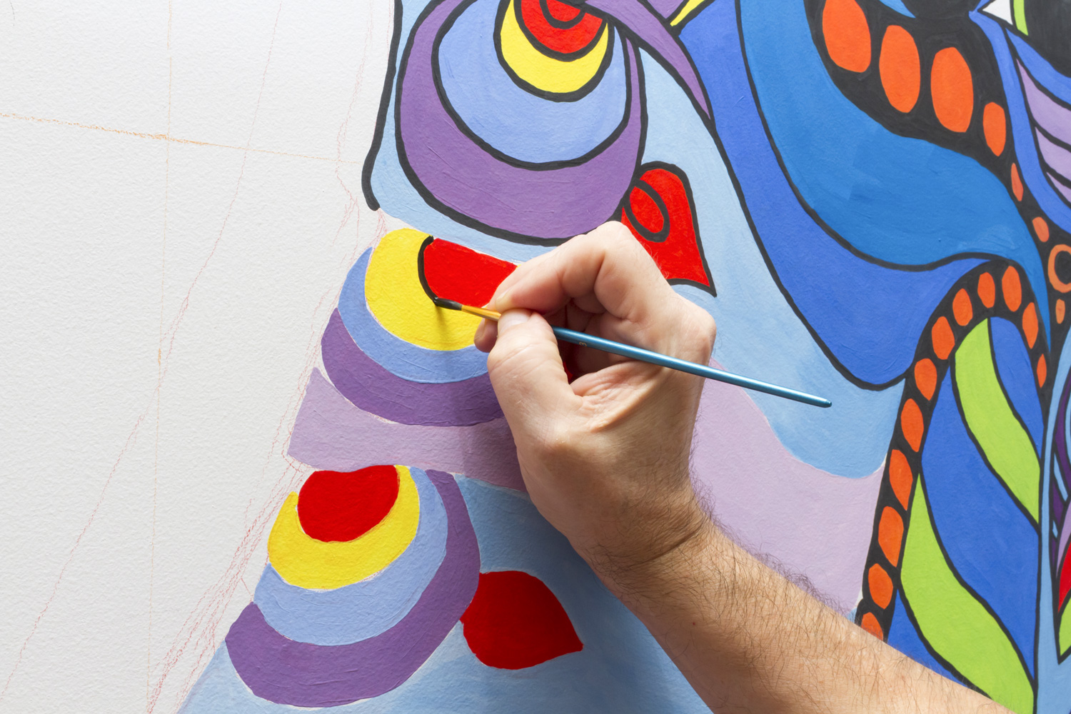 Art in the office: murals as part of the design - Frezza