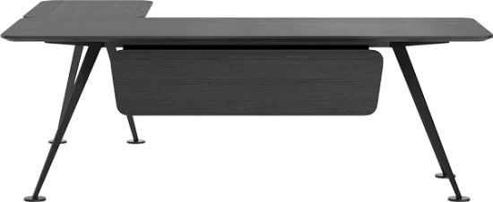 Executive Design Desk in Glass and Wood - Spike