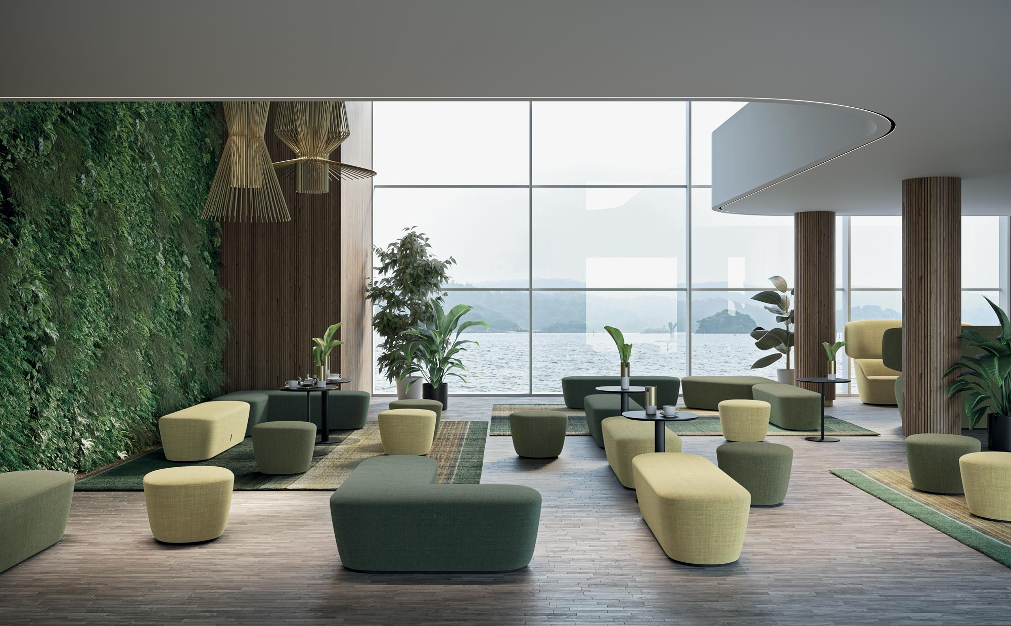 Designer office poufs Frezza's versatile and elegant solutions